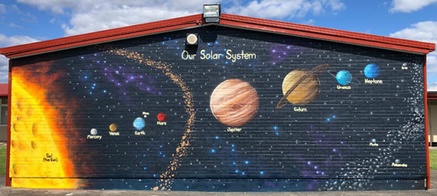 Solar system mural - NZ Murals and Graffiti Art